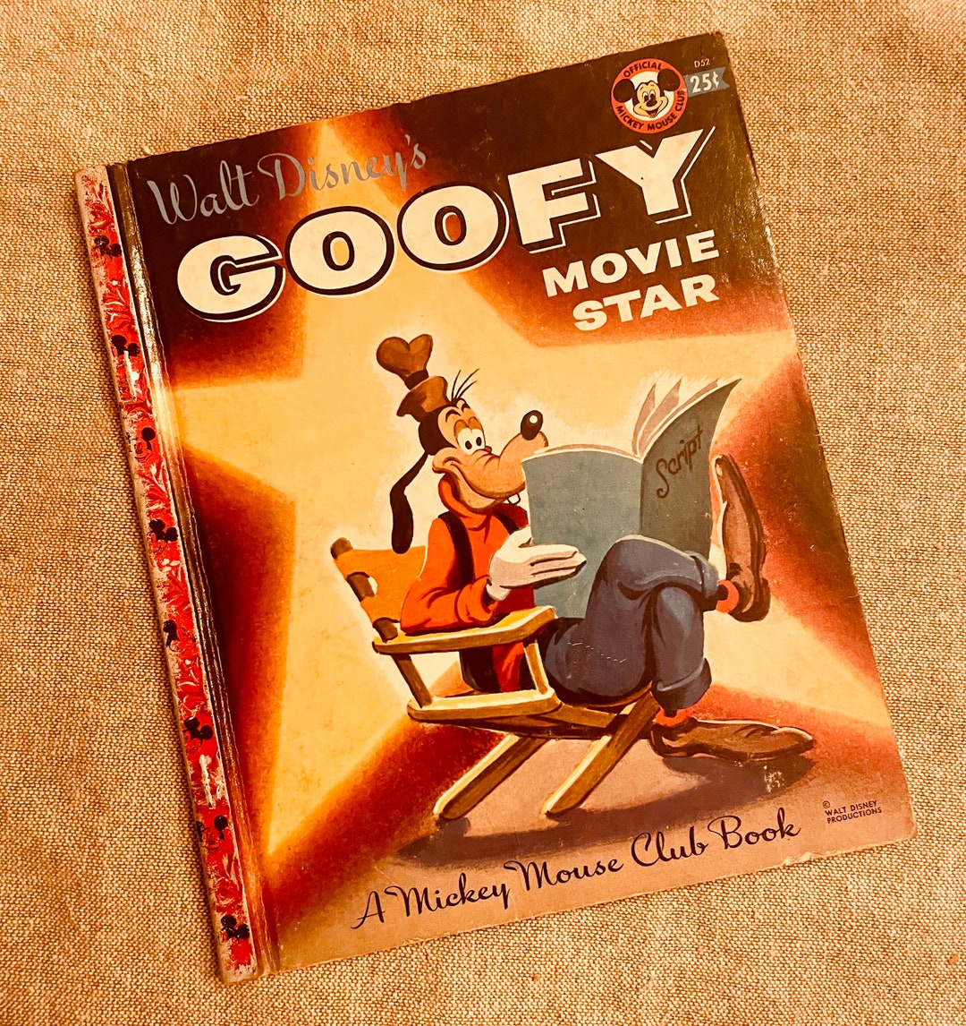 Walt Disney’s Goofy Movie Star Book Vintage Mickey Mouse Club 50s - Etsy