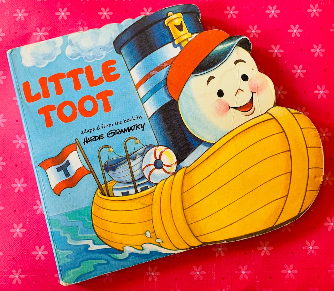 Vintage Little Toot libro de cartón 90s Linda Gramatsky-Smith Kendall B ...