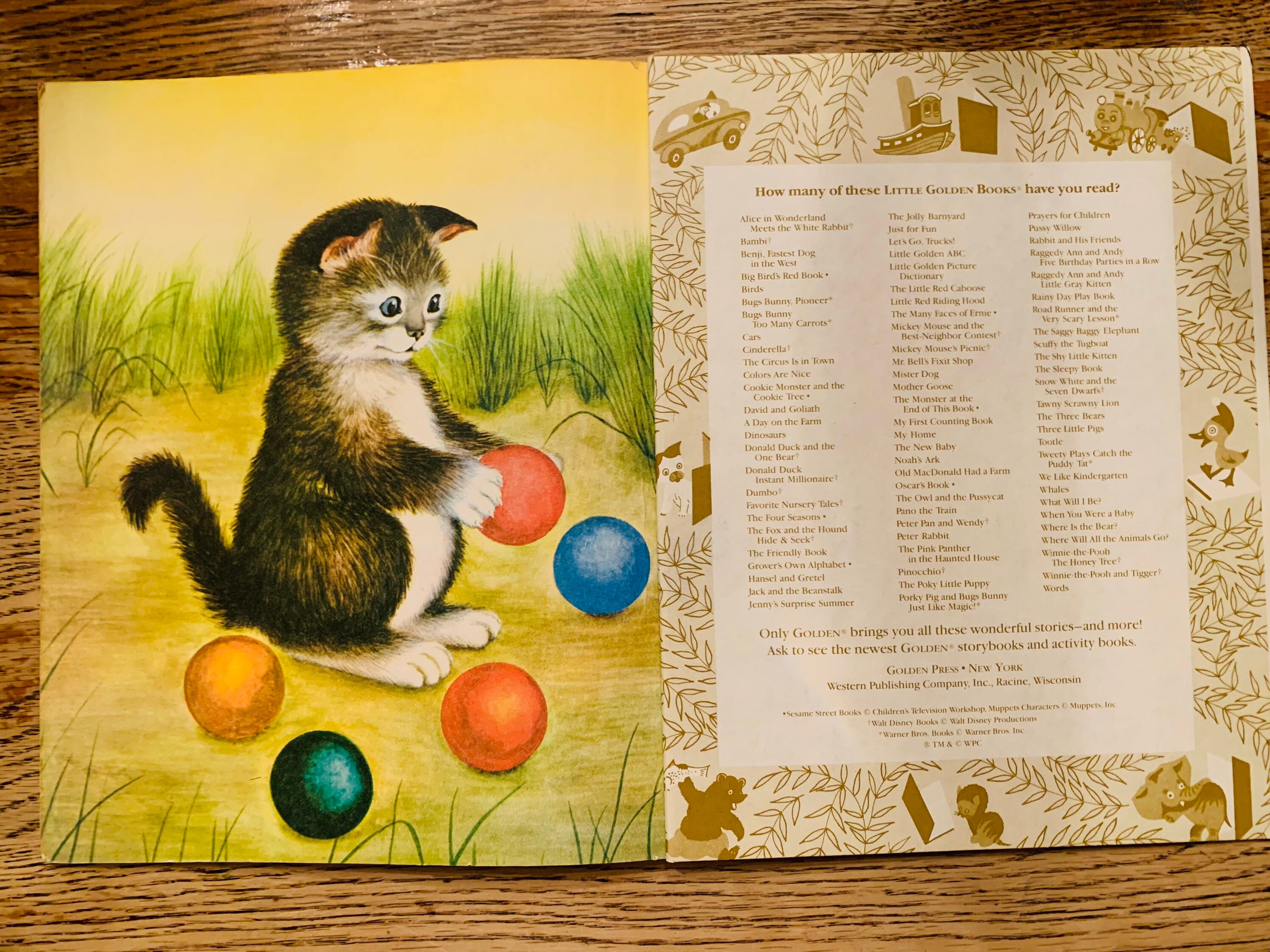 A Little Golden Book My First Counting Book 1957 Copyright M Printing ...