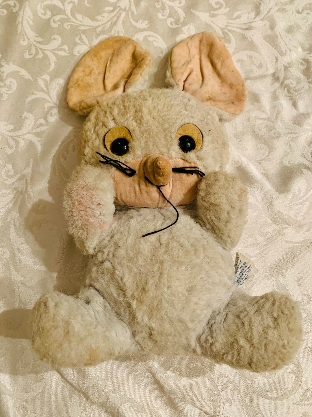 Vintage 1959 Knickerbocker Huckleberry Hound Plush Toy Mouse Hanna ...