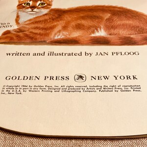 Vintage the Cat Book Golden Shape Book 60s Jan Pfloog - Etsy