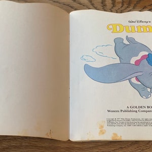 A Golden Super Shape Book Walt Disney’s Dumbo Softcover Vintage 70s ...