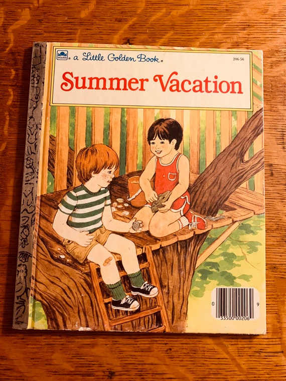 Vintage A Little Golden Book A Summer Vacation by Edith | Etsy