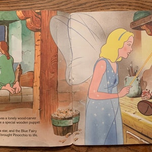 Vintage A Golden Super Shape Book Walt Disneys Pinocchio 1988 PB - Etsy