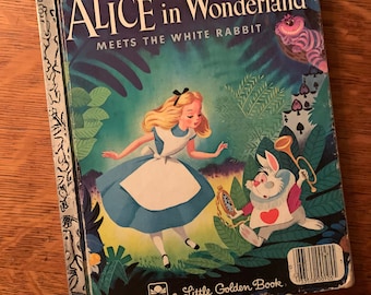 Vintage Big Golden Book Walt Disney's Alice in Wonderland 1991, Little ...