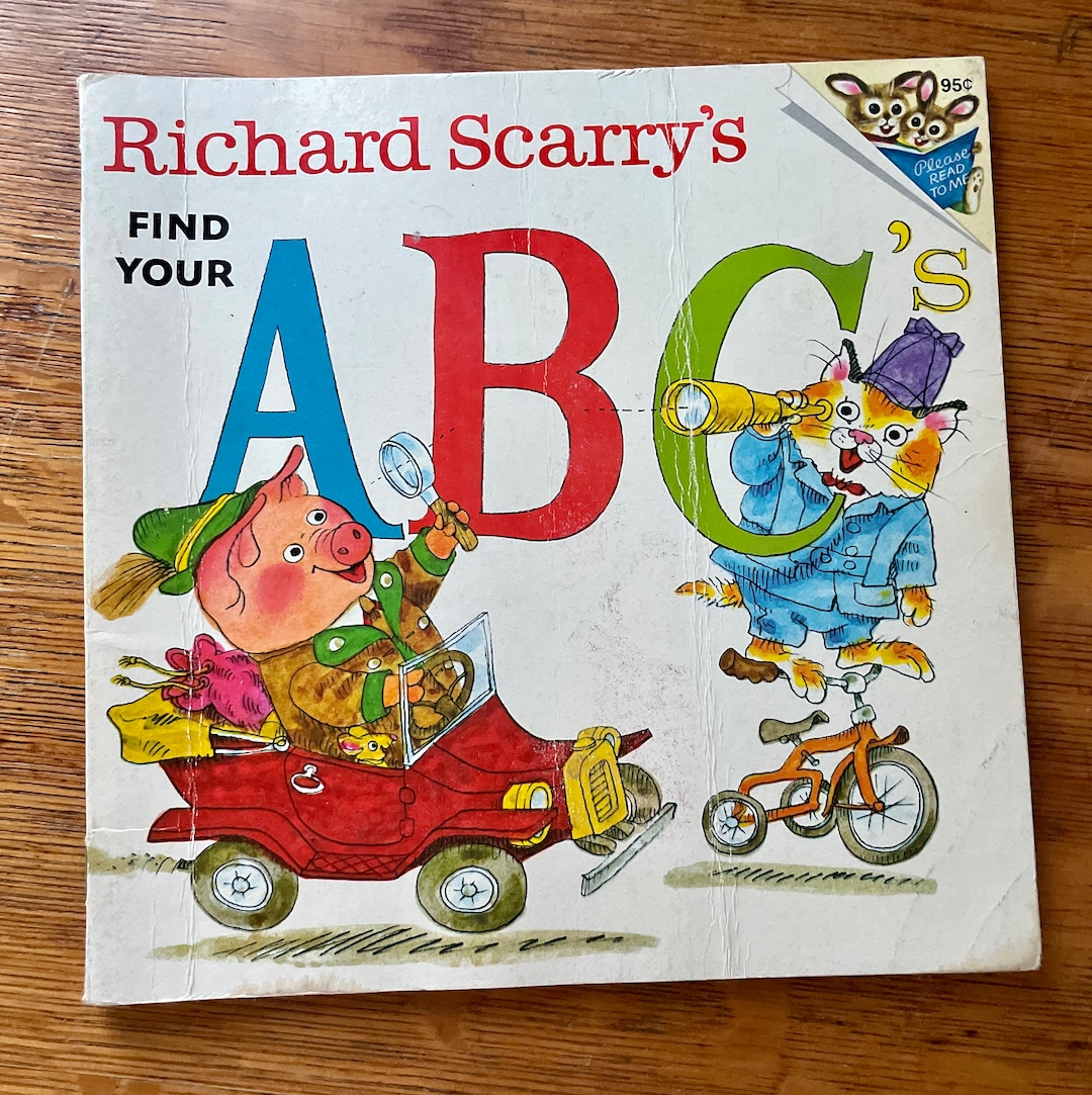 Vintage Richard Scarry’s Find Your Abc’s Random House Pictureback 1972 ...