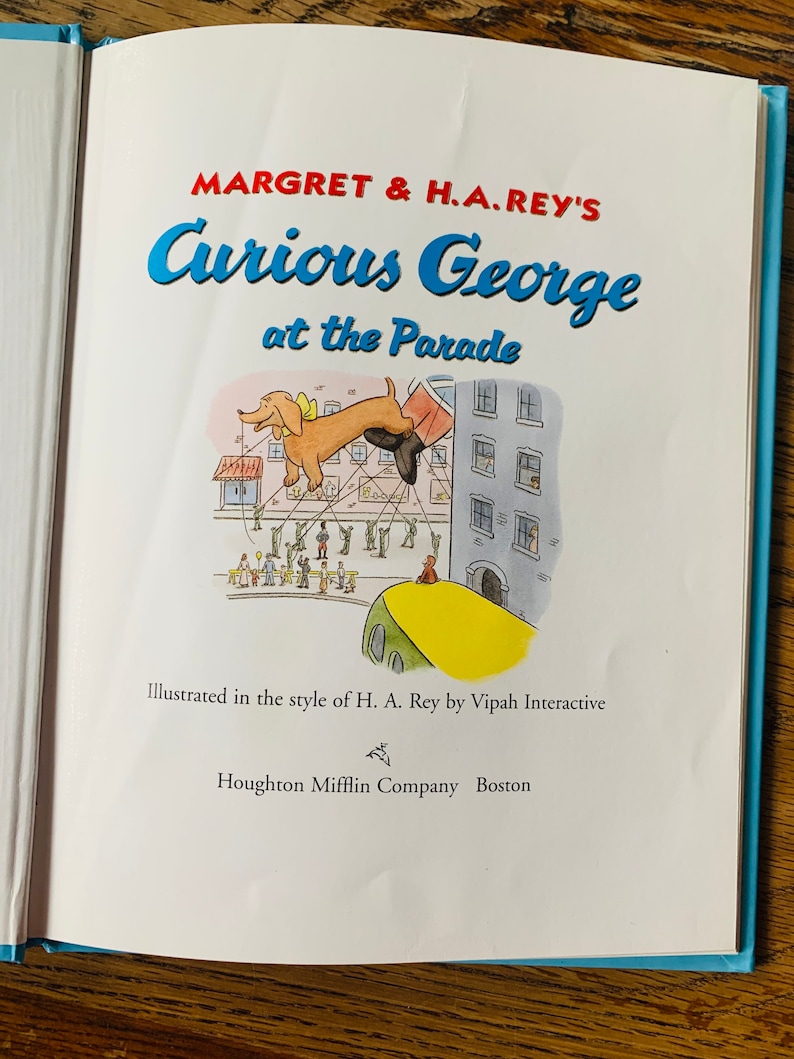 Curious George at the Parade by Margret & H.A. Rey Illustrated - Etsy