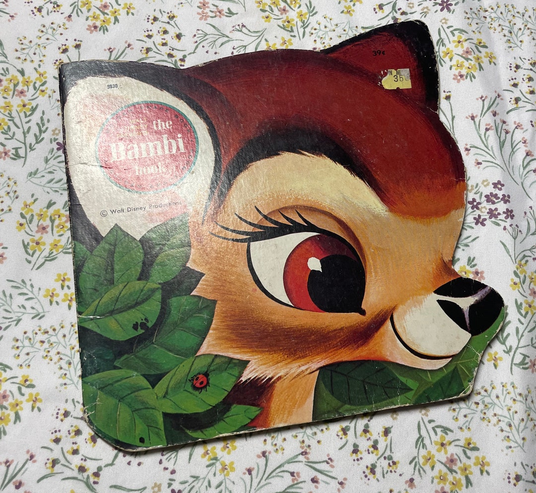 Vintage Golden Shape the Bambi Book 1941/1974 Walt Disney Softcover ...