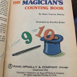 Vintage the Magicians Counting Book Junior Elf Right Start Rand Mcnally ...