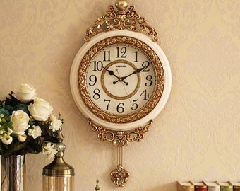 Hand Painted Pendulum Clock - Etsy