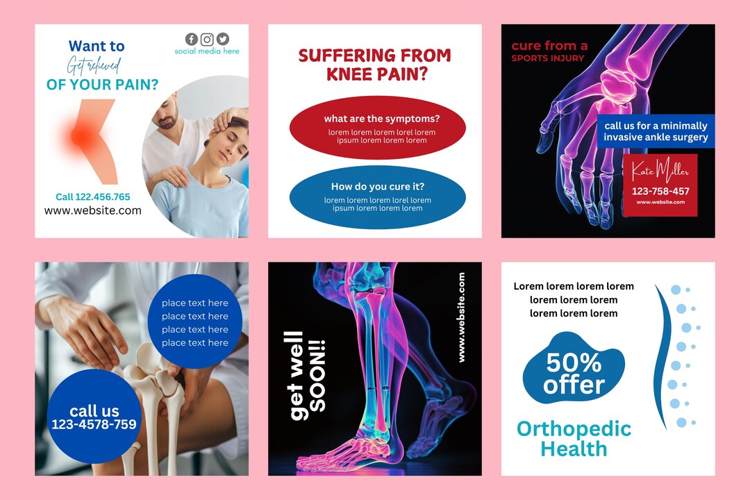 Orthopedic FLYER Canva| Social Media Flyer| Orthopedic Instagram Post ...
