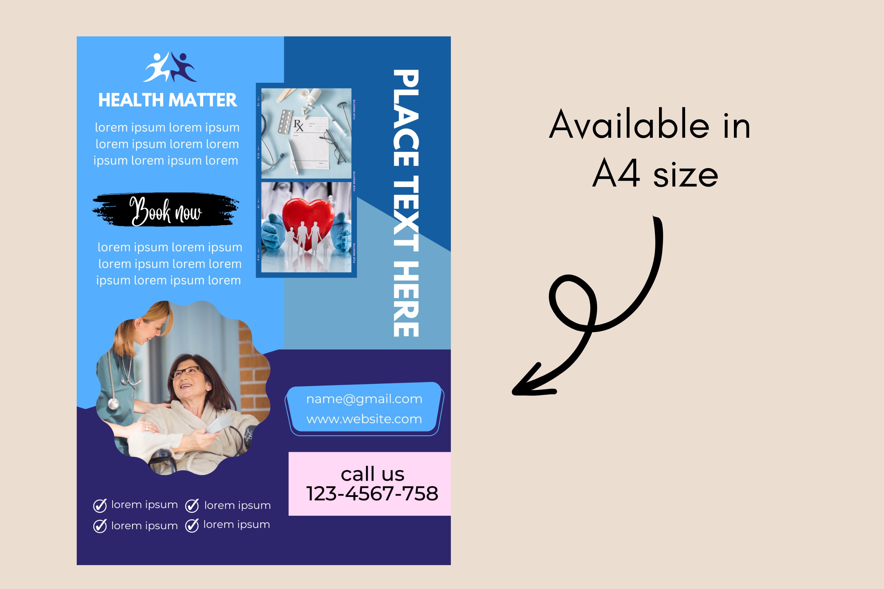 Editable Health FLYER CANVA| A4 Flyer Template |health Poster| Editable ...