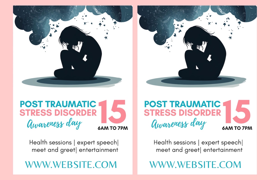 Ptsd Fair FLYER CANVA| A4 Flyer Template |health Poster|editable|diy ...