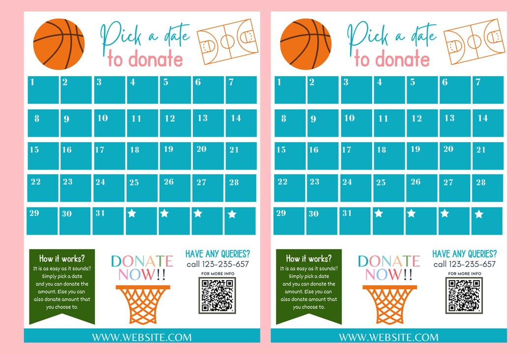 Basketball Fair Flyer |pick a Date to Donate FLYER Canva|basketball ...