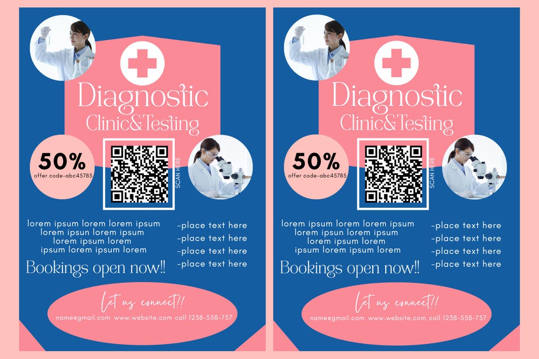 Diagnostic Health FLYER CANVA| A4 Flyer Template |health Poster ...