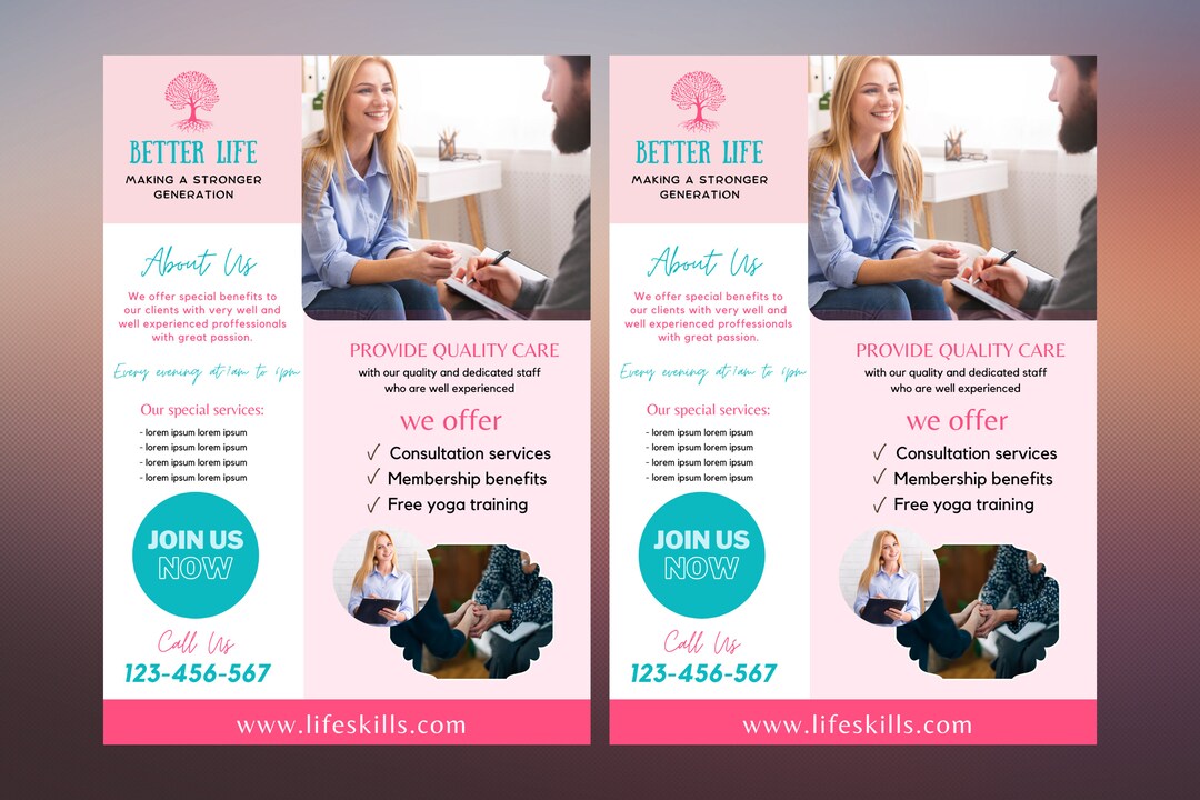 Health Coach FLYER CANVA A4 Flyer Template health Poster Editable Flyer ...