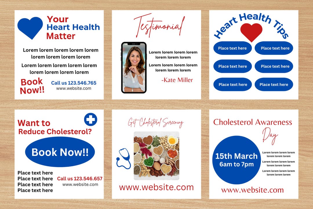 Editable Cholesterol FLYER Canva Social Media Flyercholesterol ...