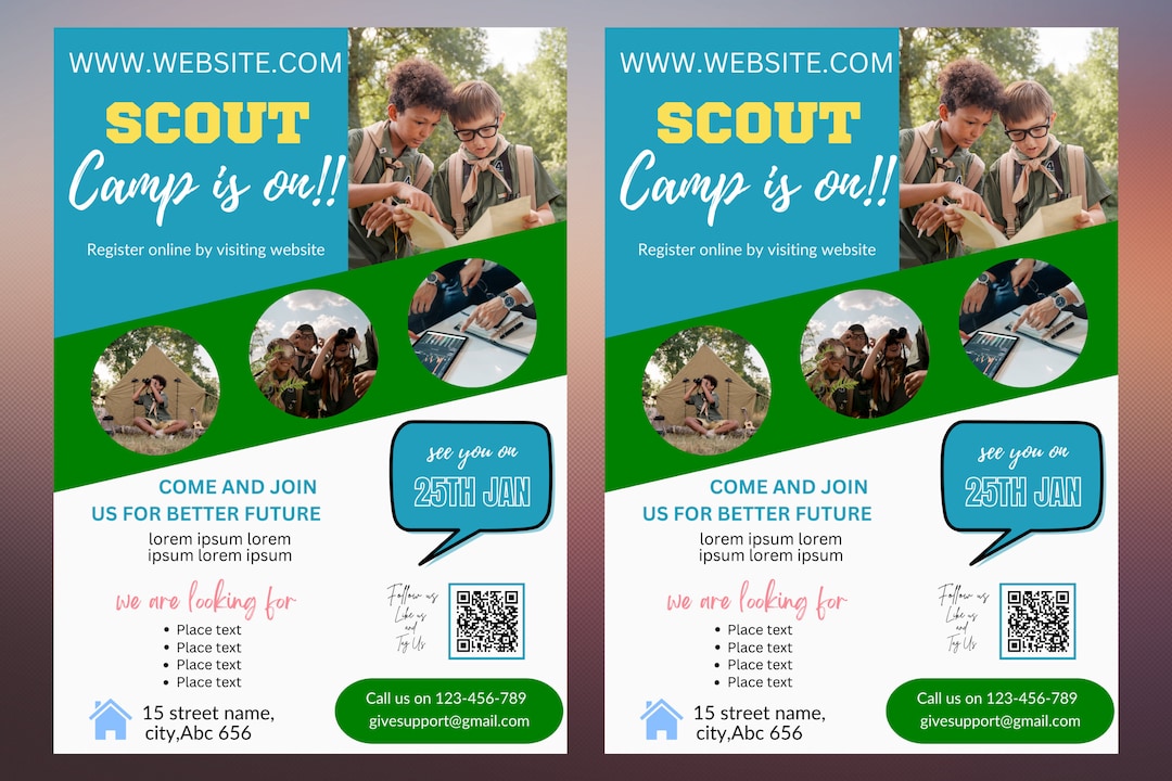 Scout Coach FLYER CANVA A4 Flyer Template health Poster Editable diy ...