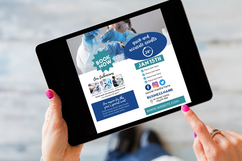 Lab Testing FLYER CANVA| A4 Flyer| Instagram Banner| Health| Coach ...