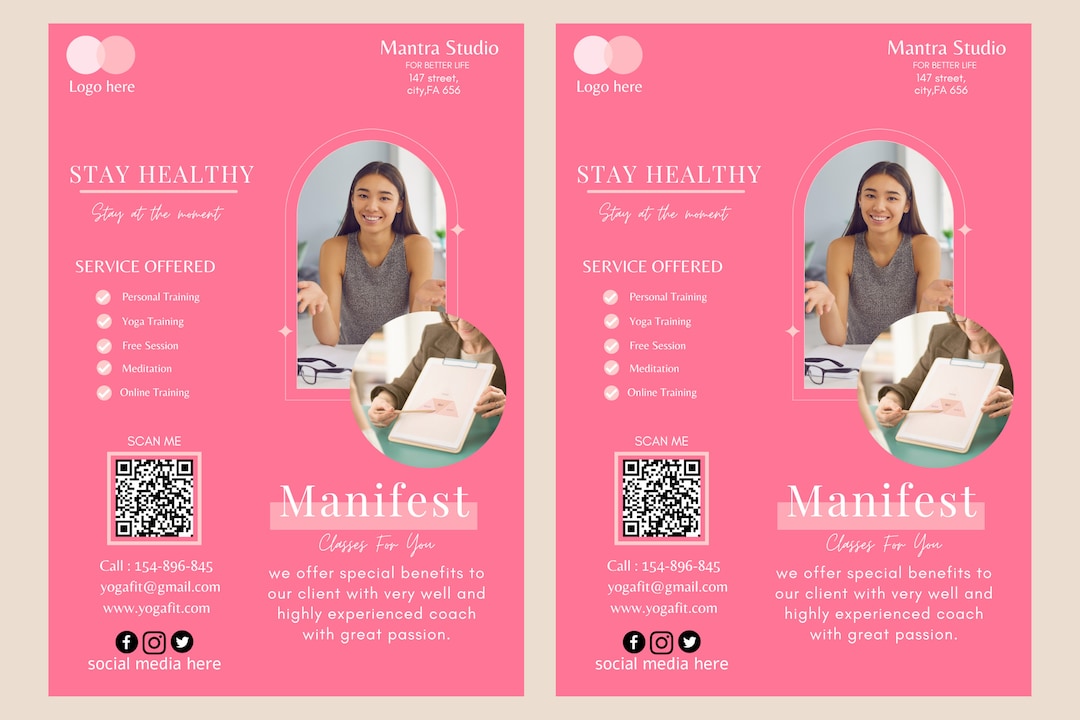 Life Coach FLYER CANVA| A4 Flyer Template |health Poster| Editable ...