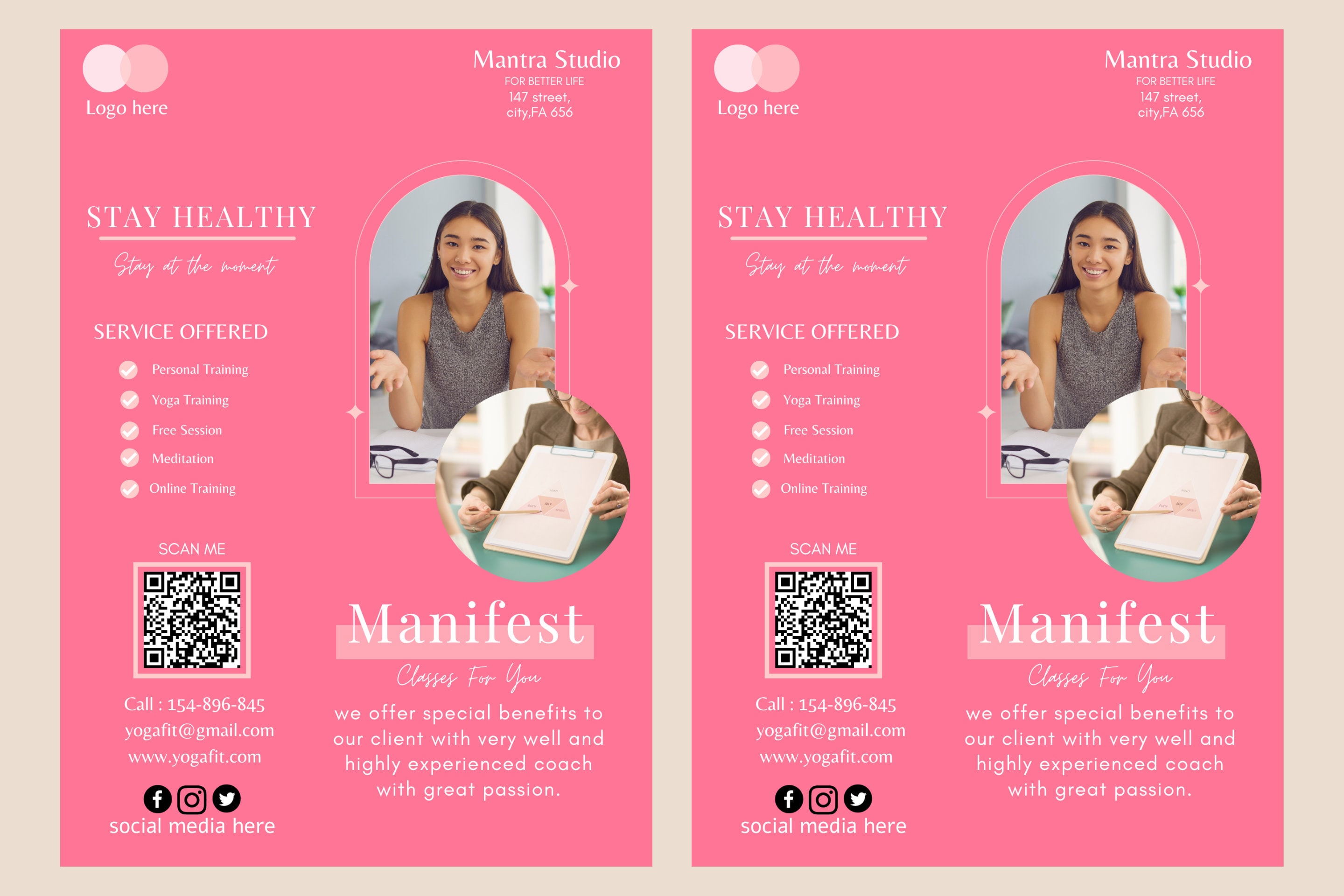 Life Coach FLYER CANVA| A4 Flyer Template |health Poster| Editable ...