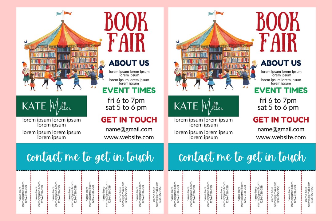 Book Fair FLYER CANVA| A4 Flyer Template |health Poster| Editable Flyer ...