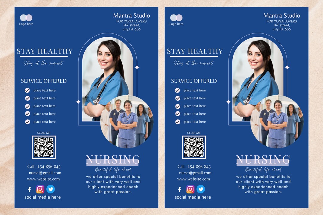 Health Care FLYER CANVA| A4 Flyer Template |health Poster| Editable|diy Flyer|health Care ...