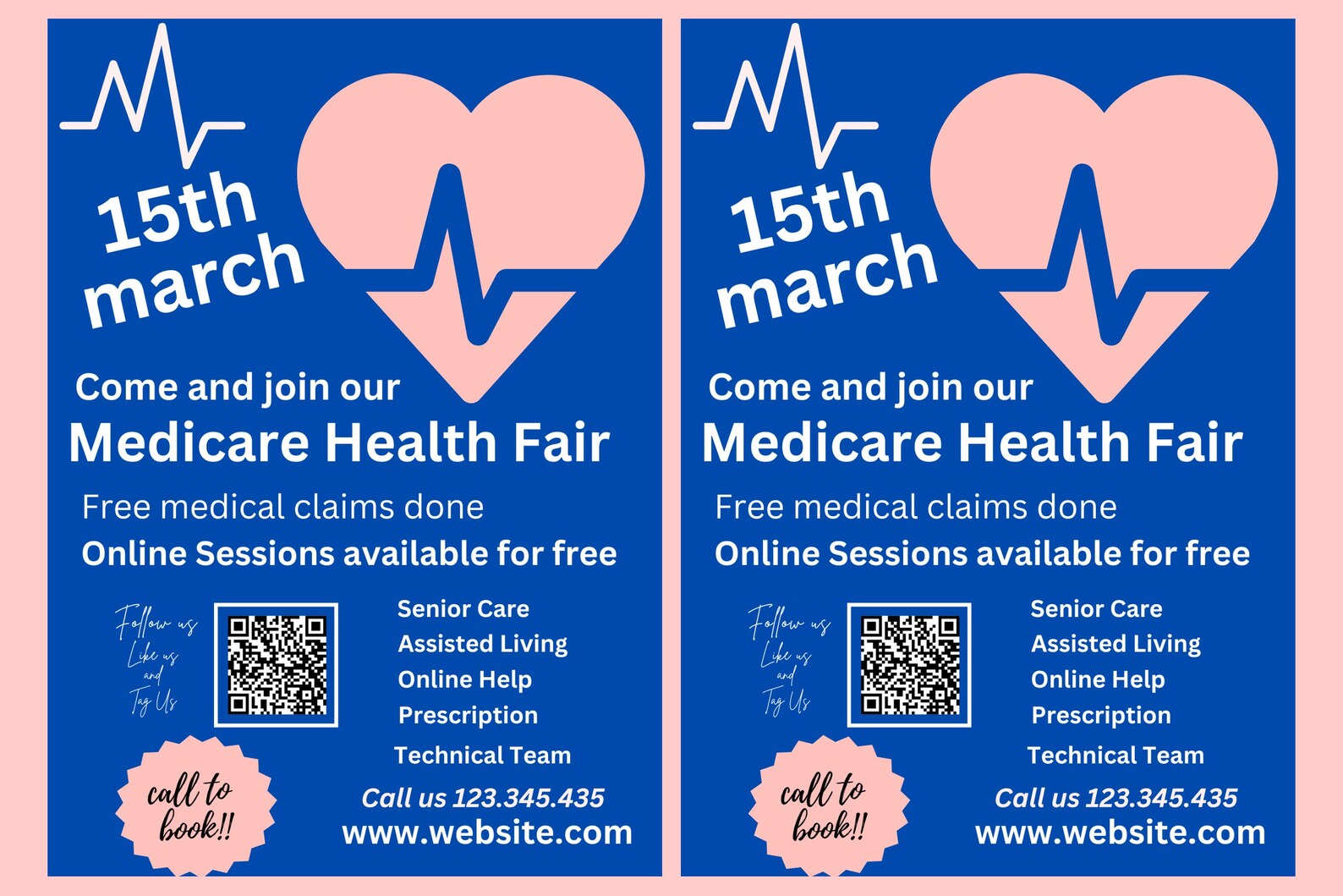 Medicare Health FLYER CANVA| A4 Flyer Template |health Poster|editable ...