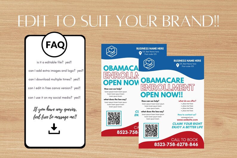 Obamacare Health FLYER CANVA| A4 Flyer Template |health Poster|editable ...