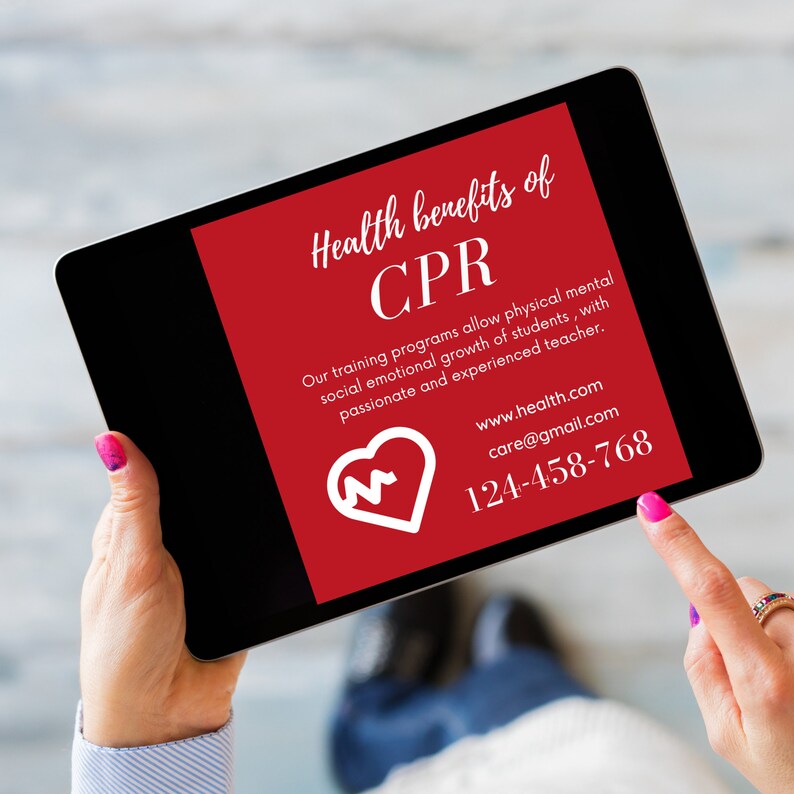 Cpr Health FLYER Canva| Social Media Flyer| CPR Instagram Post |web ...