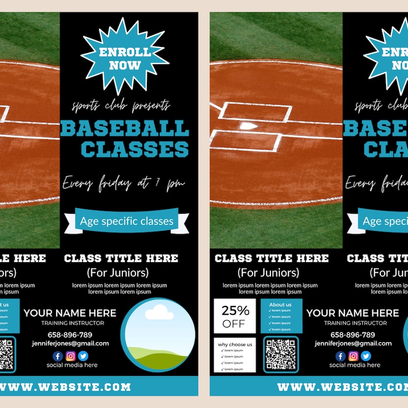 Baseball Coach Flyer - Etsy