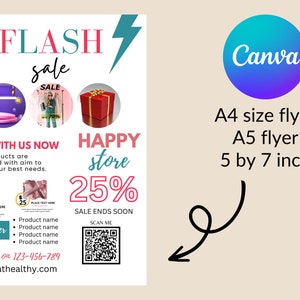 Health Sale FLYER CANVA| A4 Flyer Template |health Poster| Editable ...