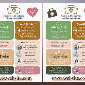 Health Newsletter Flyer CANVA|A4 Flyer Template |health Poster|editable ...