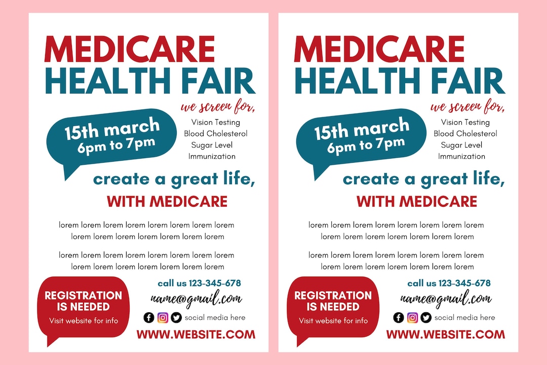 Medicare Health FLYER CANVA| A4 Flyer |health Poster |diy| Medicare ...