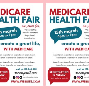 Medicare Health FLYER CANVA| A4 Flyer |health Poster |diy| Medicare ...