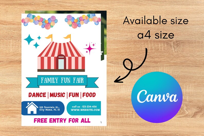 Fun Health FLYER CANVA| A4 Flyer Template |health Poster|editable|diy ...