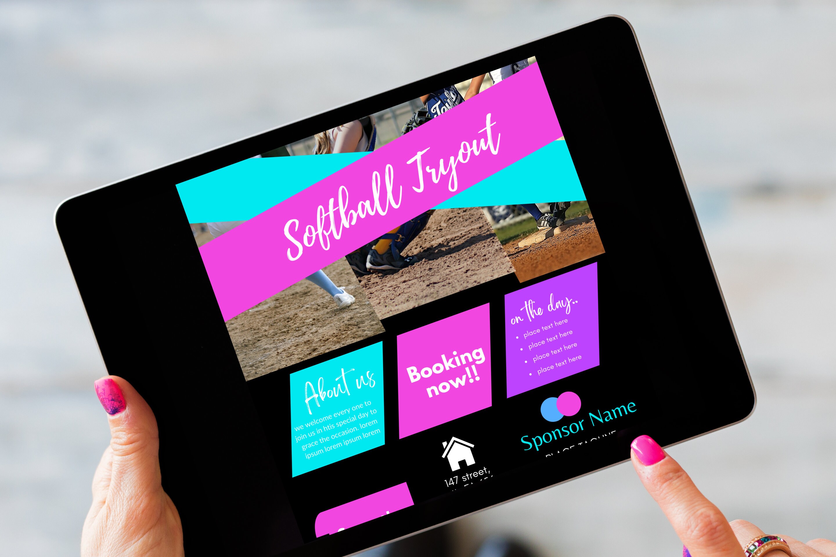 Softball Tryout FLYER CANVA A4 Flyer Template health Poster Editable ...