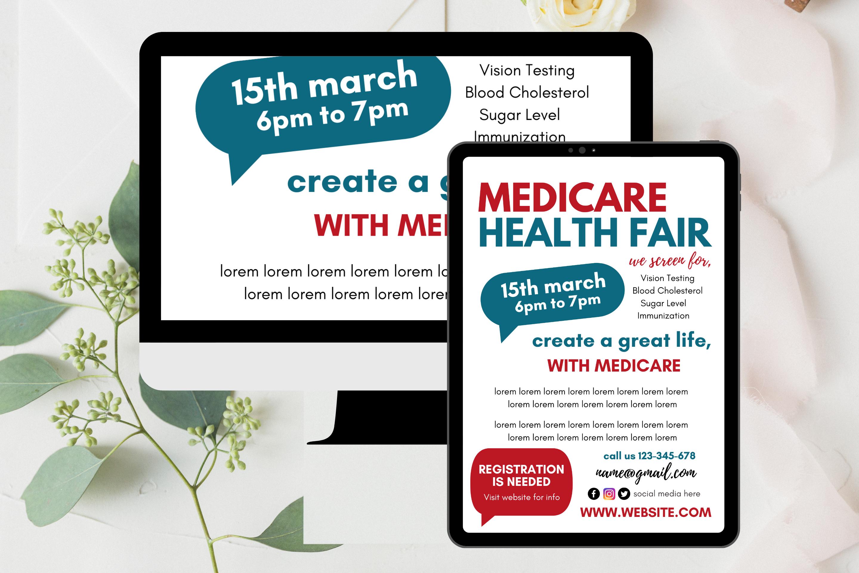 Medicare Health FLYER CANVA| A4 Flyer |health Poster |diy| Medicare ...