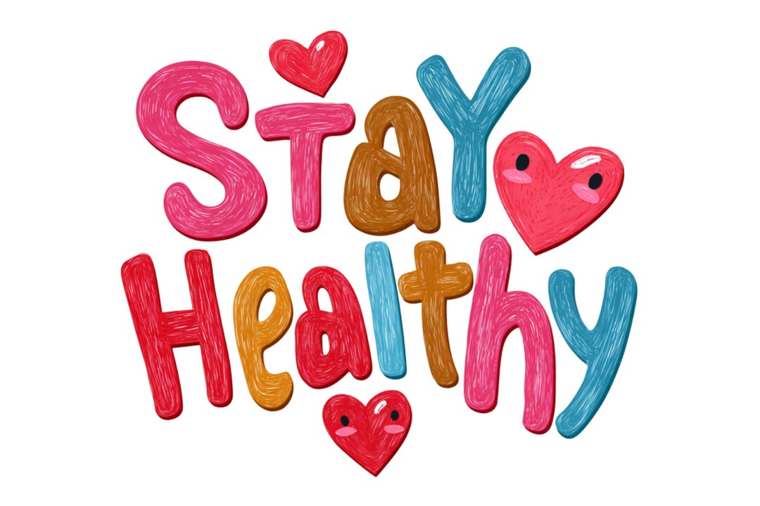 Stay Health Png| Kids Gift |health Poster| Social Media Flyer| Heart ...
