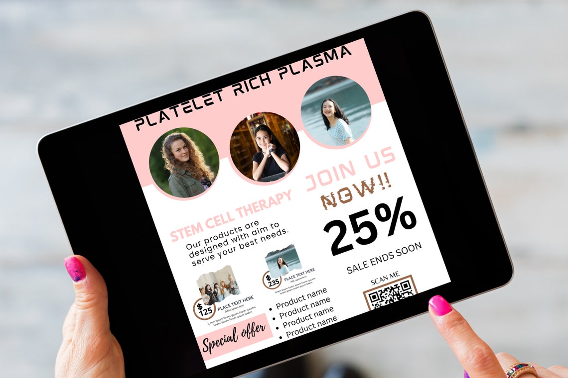 Health PRP FLYER CANVA A4 Flyer Template health Poster Editable Flyer ...