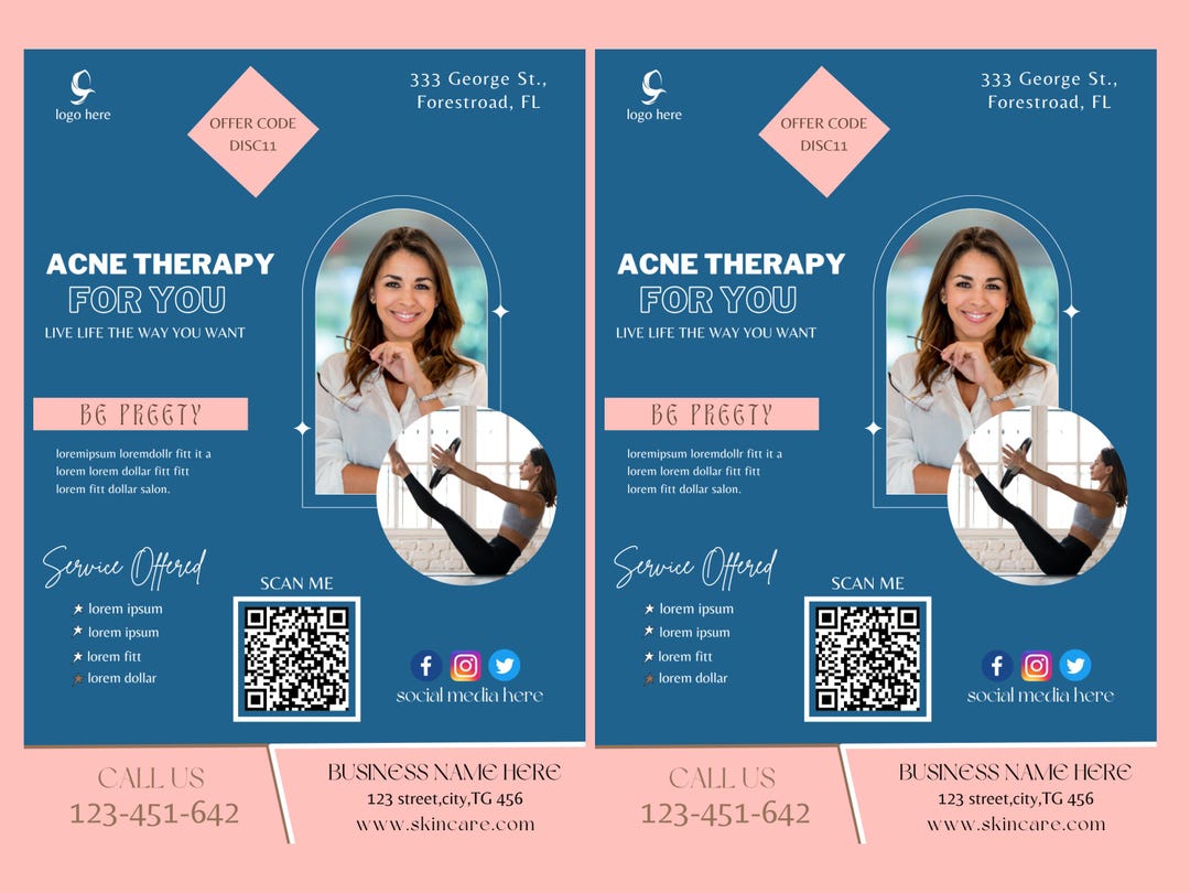 Therapy Health FLYER CANVA| A4 Flyer Template |health Poster|editable ...