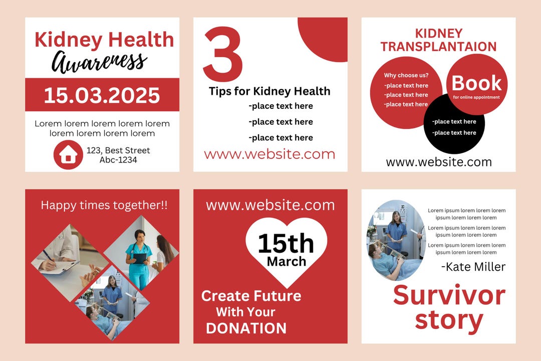 Kidney Health FLYER Canva|canva|social Media Flyer|kidney Instagram ...