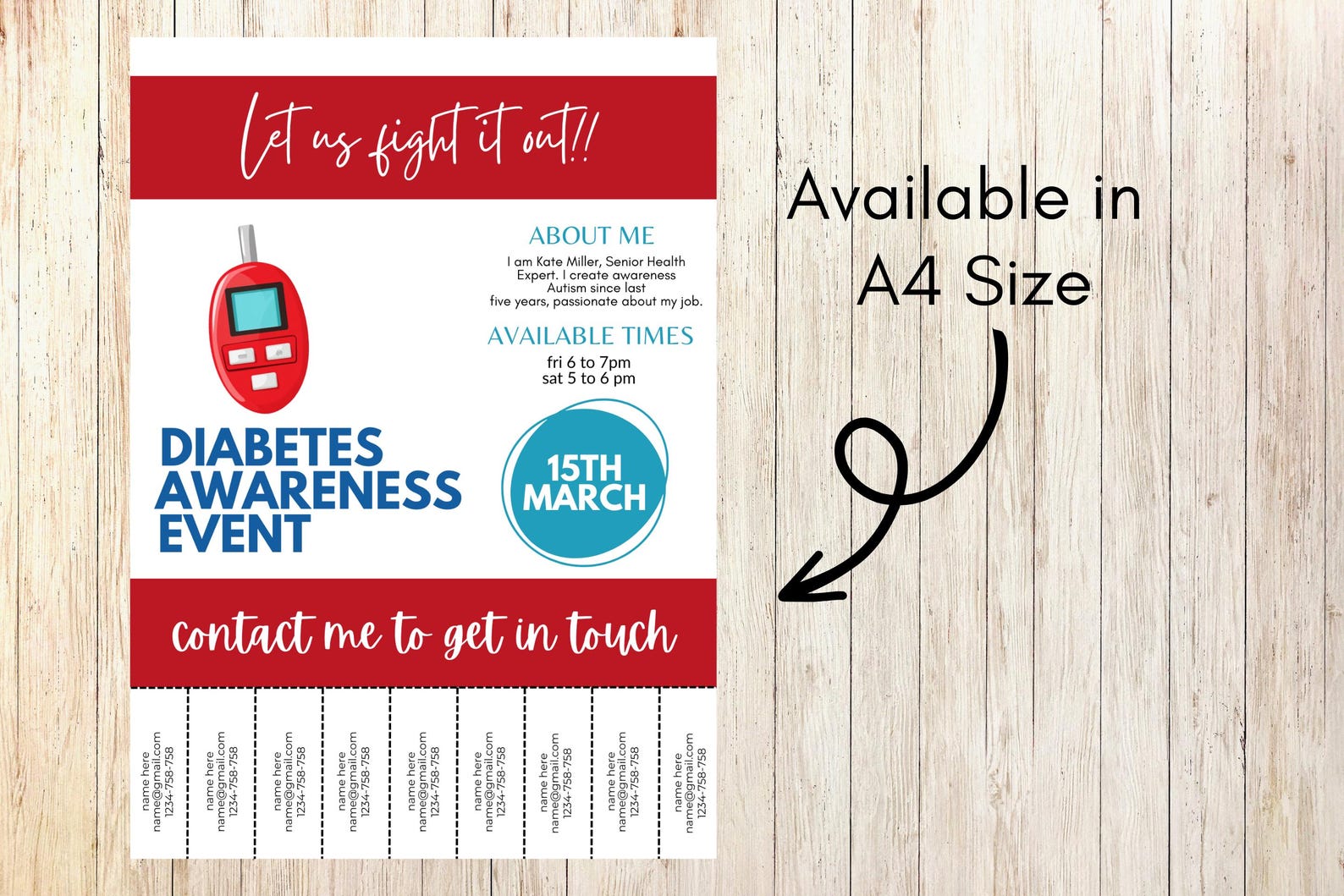 Editable Diabetes FLYER CANVA| A4 Flyer| Health Awareness| Chronic ...