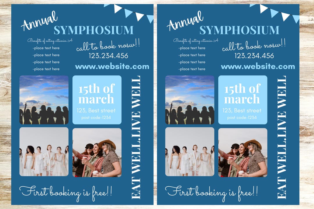 Symposium Health FLYER CANVA| A4 Flyer Template |health Poster|editable ...