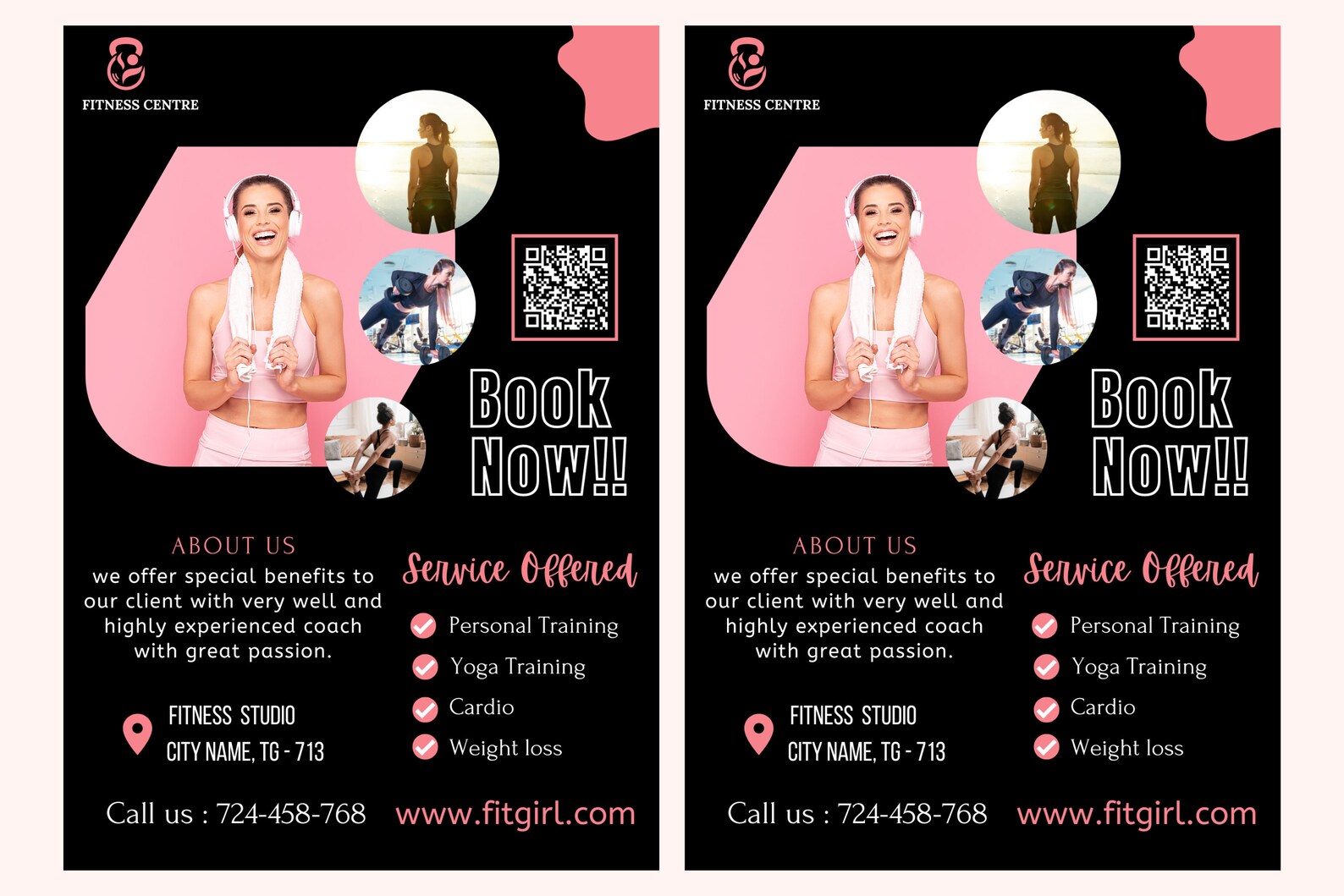 Fitness Flyer CANVA| A4 Flyer Template |weight Loss Flyer Template |fitness Flyer Printable |diy ...