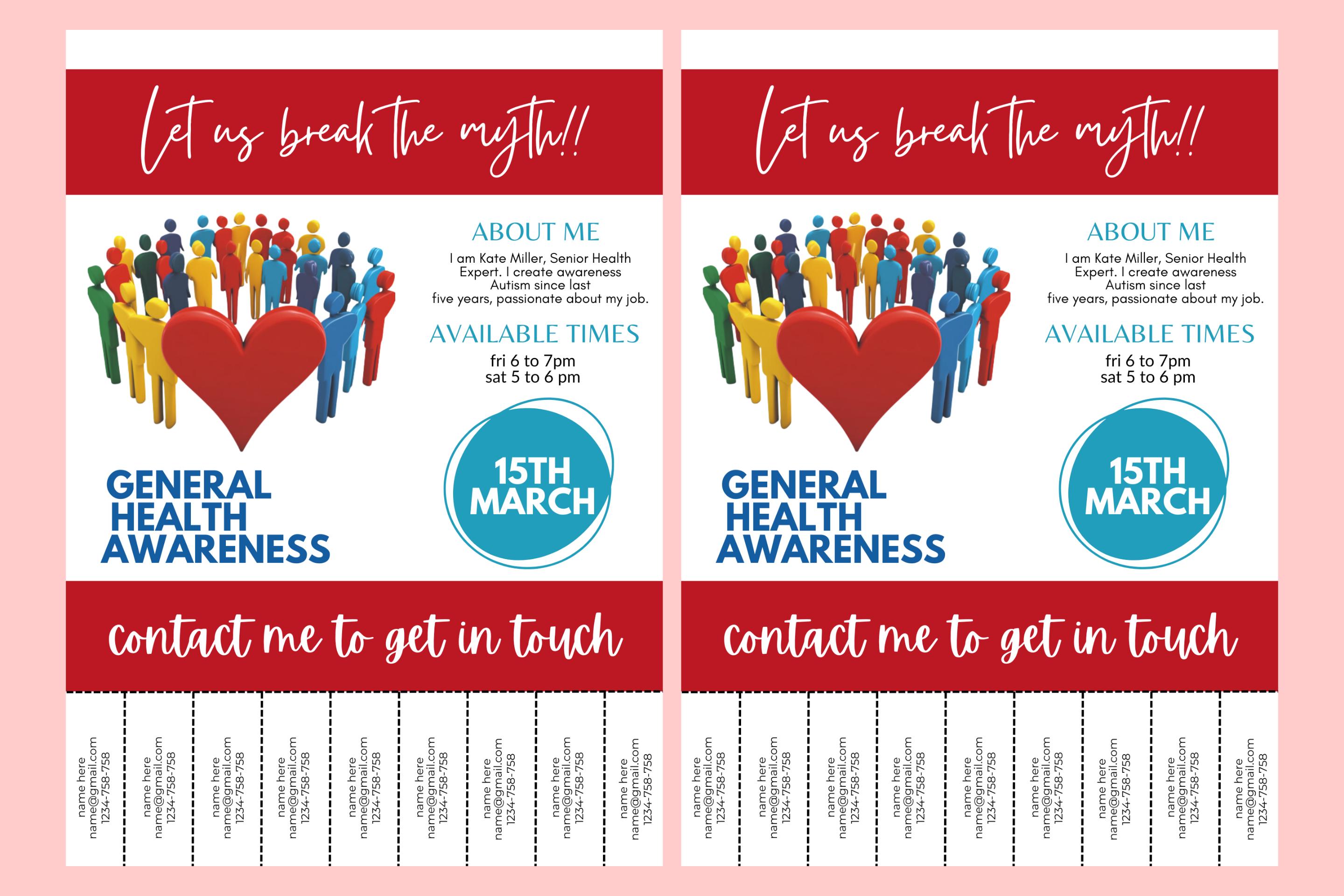 General Health FLYER CANVA| A4 Flyer| Ambulance Service| Chronic ...