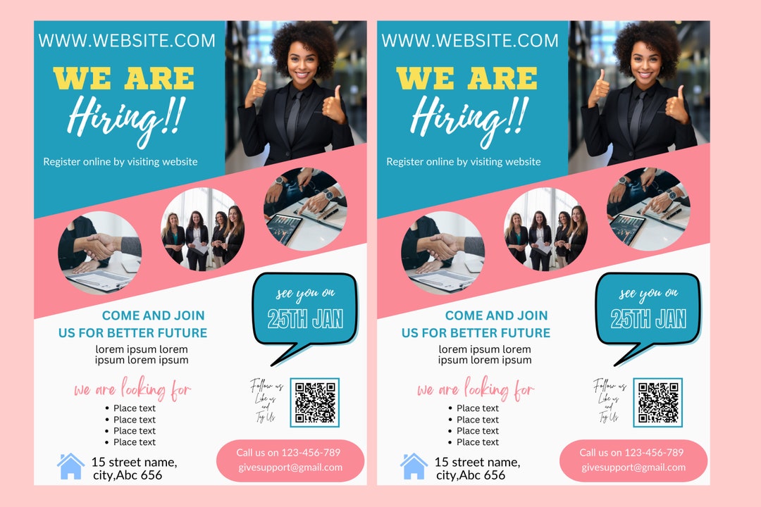 Job Fair FLYER CANVA| A4 Flyer Template |health Poster| Editable Flyer ...