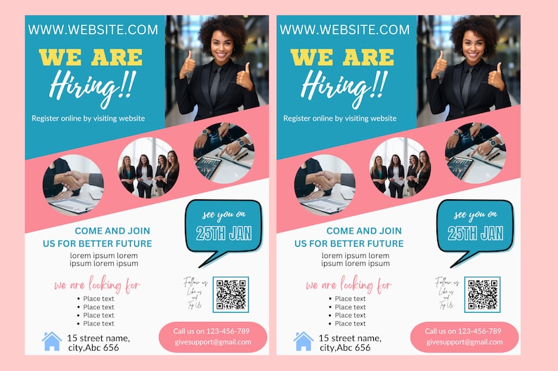 Job Fair FLYER CANVA| A4 Flyer Template |health Poster| Editable Flyer ...