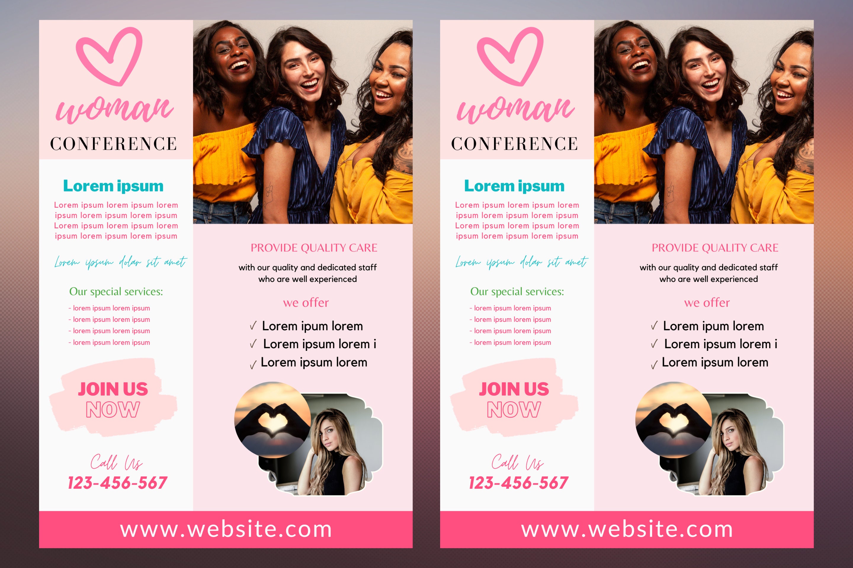 Health Conference FLYER CANVA|A4 Flyer Template |health Poster ...