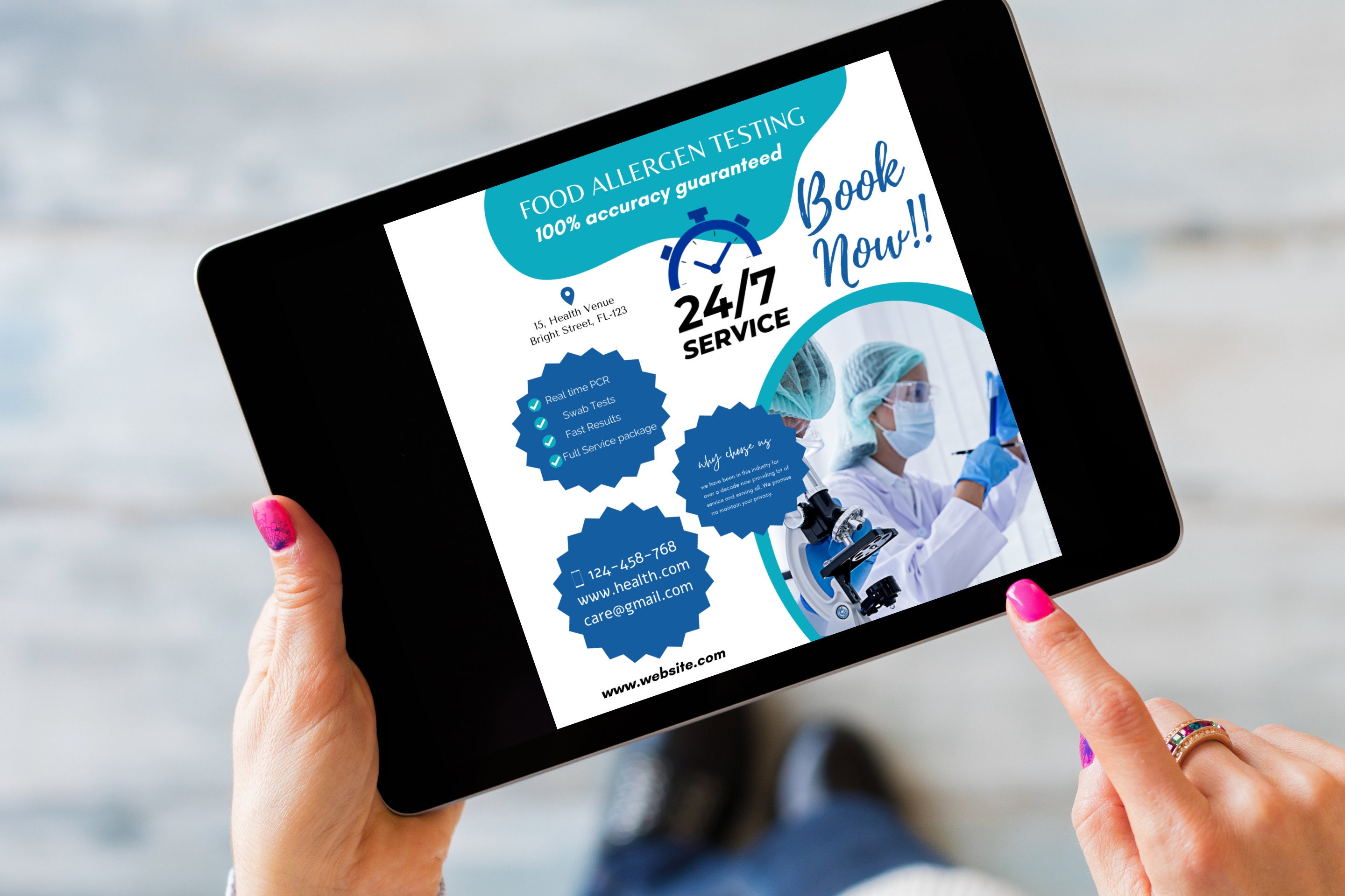 Lab Testing FLYER CANVA A4 Flyer Instagram Banner Health ...